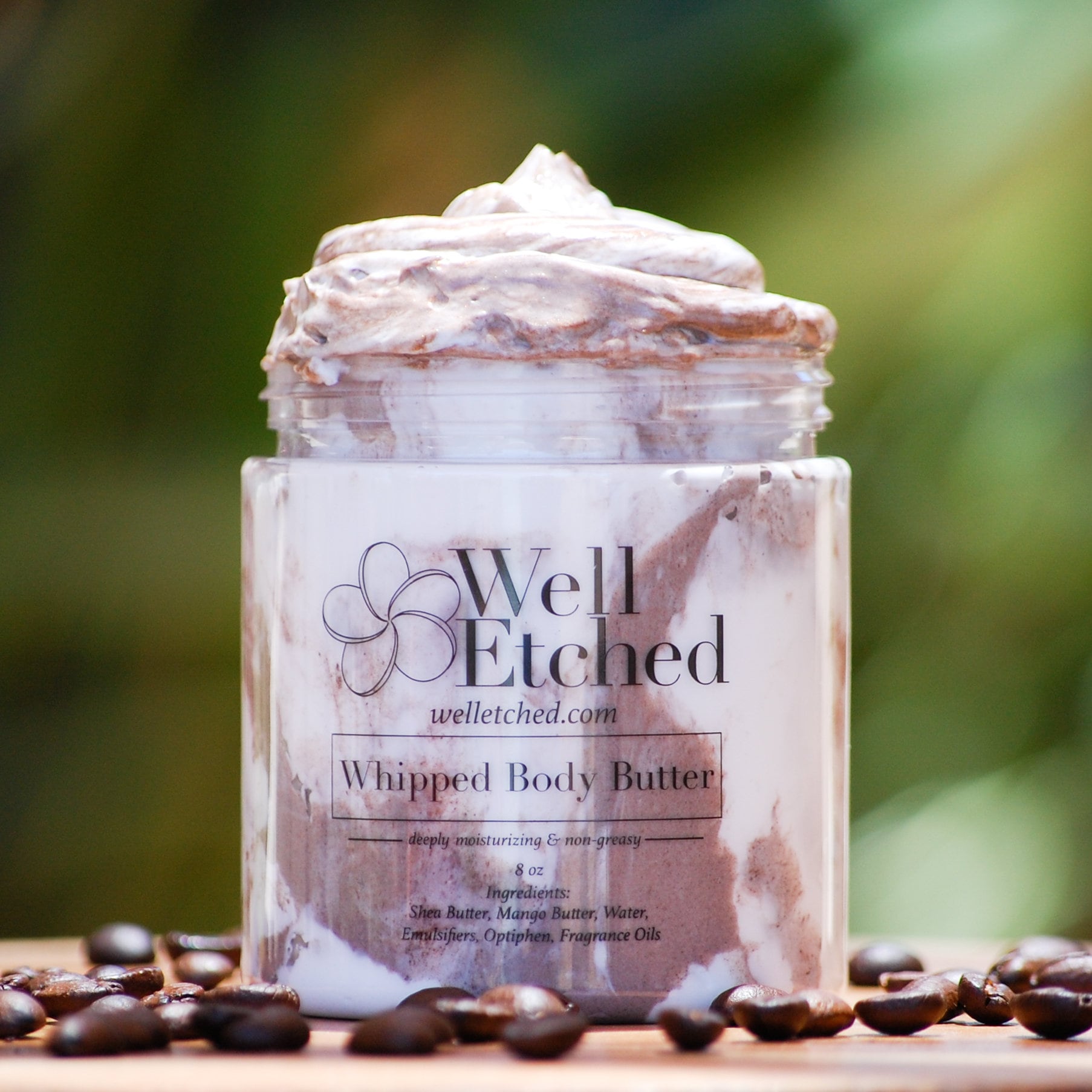 MOCHA COFFEE Whipped Body Butter, Shea Butter Mango Butter Non-greasy ...