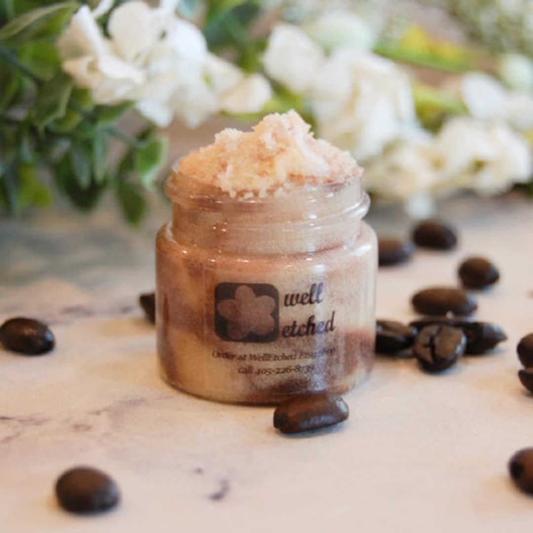 Mocha Coffee Flavored Lip Scrub Exfoliant Moisturizer Natural Lip Scrub ...