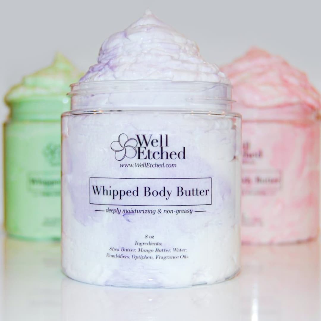 Natural Whipped Body Butter Shea and Mango Butter Non-greasy ...