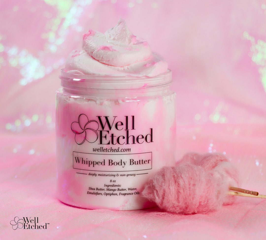 Cotton Candy Whipped Body Butter Shea and Mango Body Butter Non-greasy ...