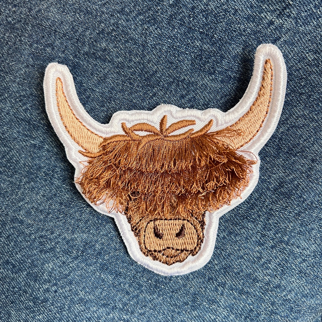 Fringed Fluffy Highland Cow Country/western Scottish Farm - Etsy