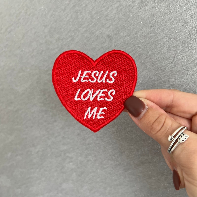 Jesus Loves Me Heart - Etsy