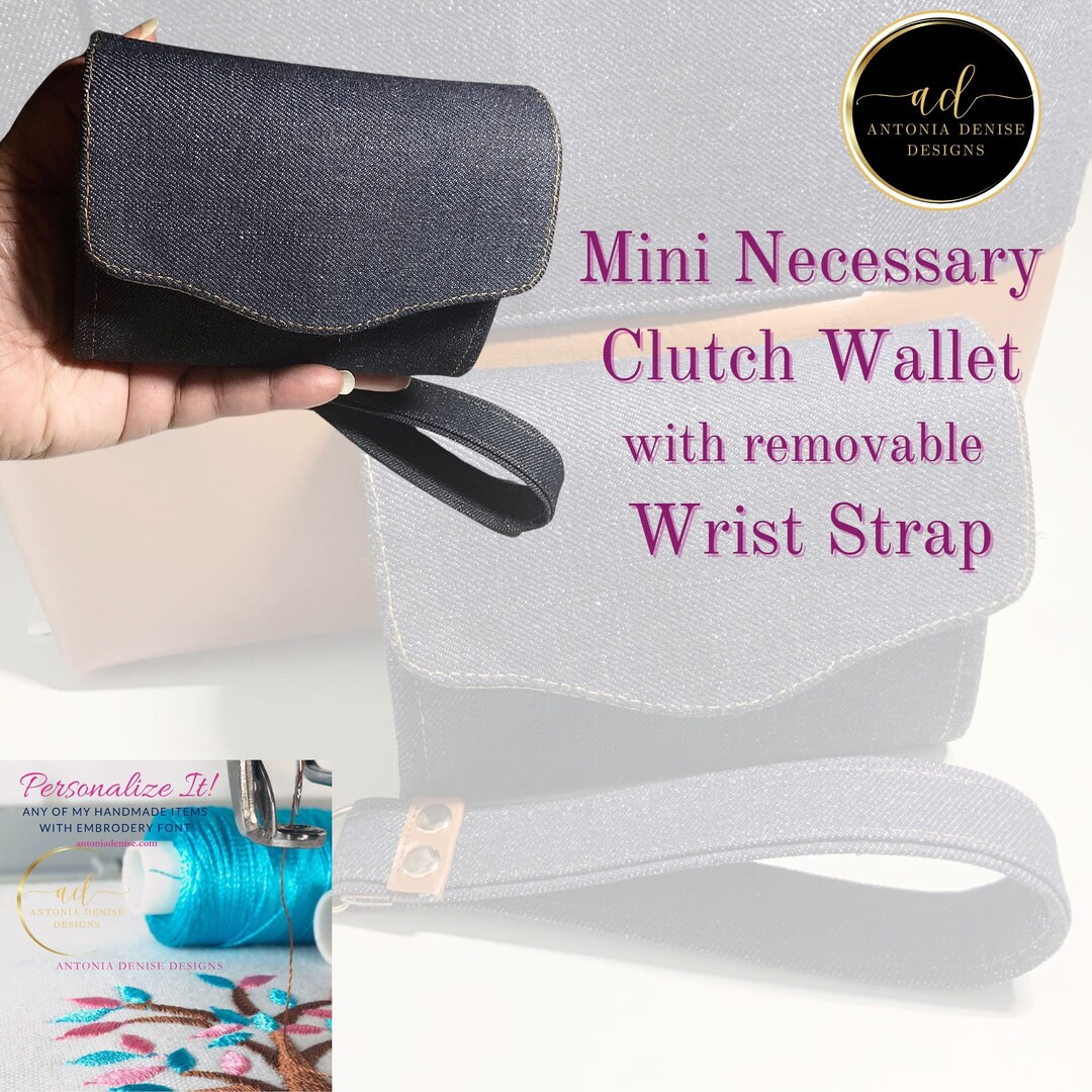 CUSTOM DENIM NCW /clutch Wallet /card Slots - Etsy