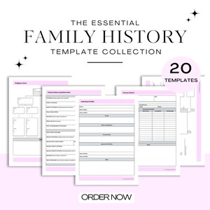 Essential Starter Family History Research Templates | Printable ...