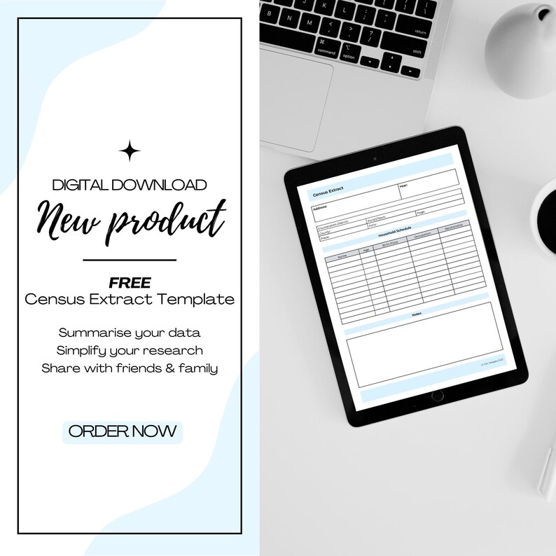 1790 - 1950 U.S. Federal Census Templates | Printable Genealogy Planner ...