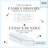 1790 - 1950 U.S. Federal Census Templates | Printable Genealogy Planner ...