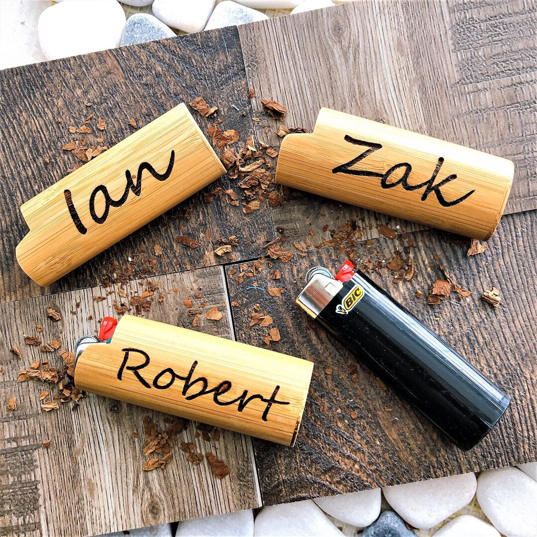 Engraved Lighter Case,custom Personalized Bamboo Wooden Lighter Case ...