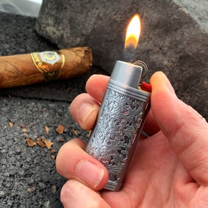 Personalized Lighter Case Cover,custom Metal Lighter Case Fits BIC Mini ...