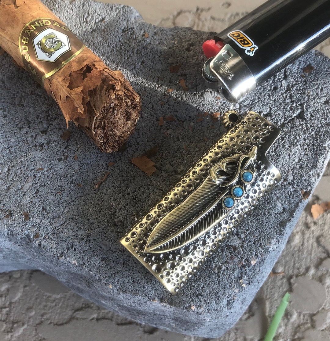 Personalized Feather Lighter Case Cover,custom Metal Lighter Case Fits ...