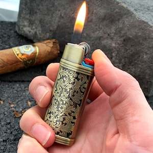 Personalized Lighter Case Cover,custom Metal Lighter Case Fits BIC Mini ...