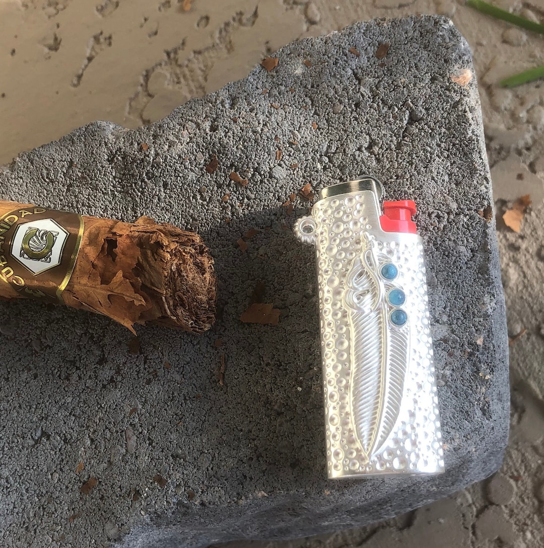 Personalized Feather Lighter Case Cover,custom Metal Lighter Case Fits ...