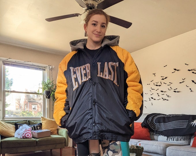 90s Everlast Puffer Coat - Etsy