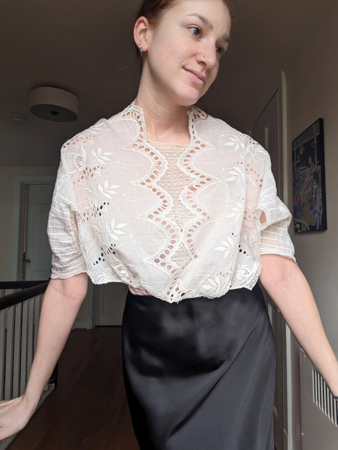 Edwardian White Lace Dickie - Etsy