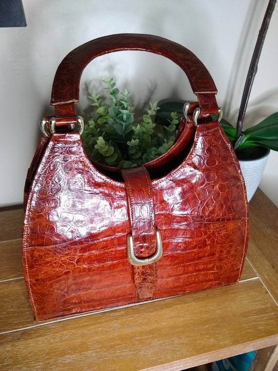 Alligator skin handbag crossbody - Gem