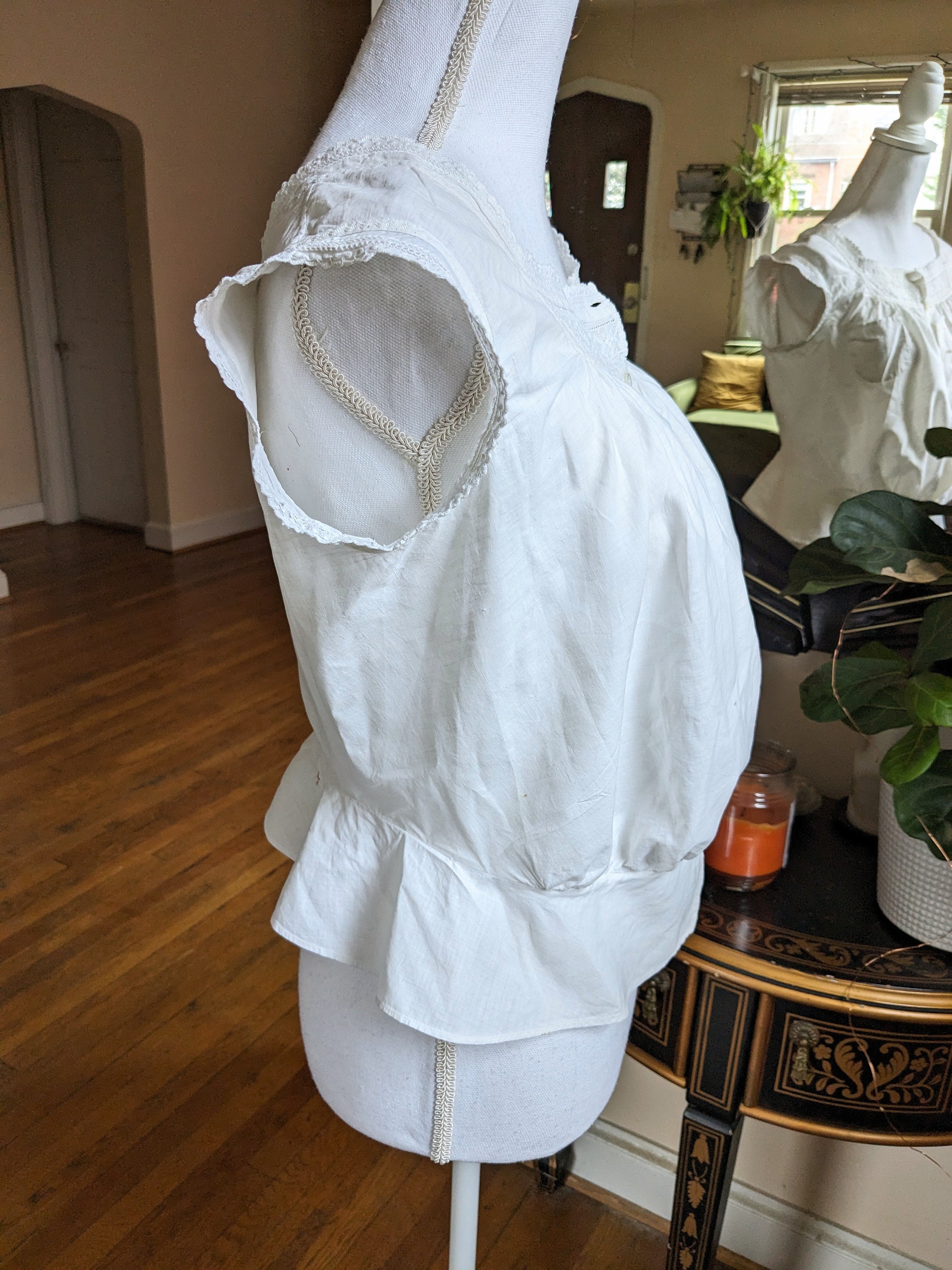 Victorian White Cotton Corset Cover - Etsy