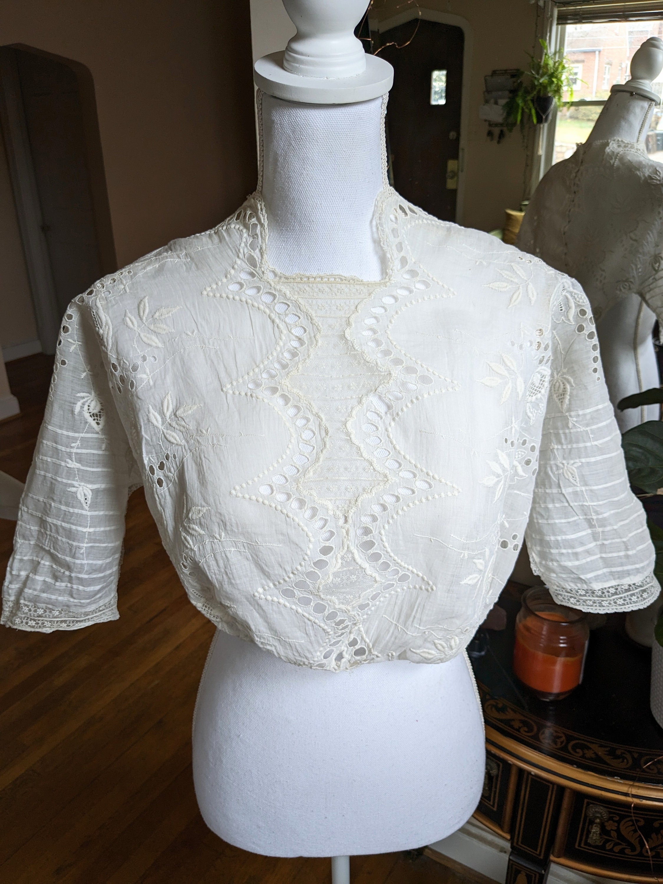 Edwardian White Lace Dickie - Etsy