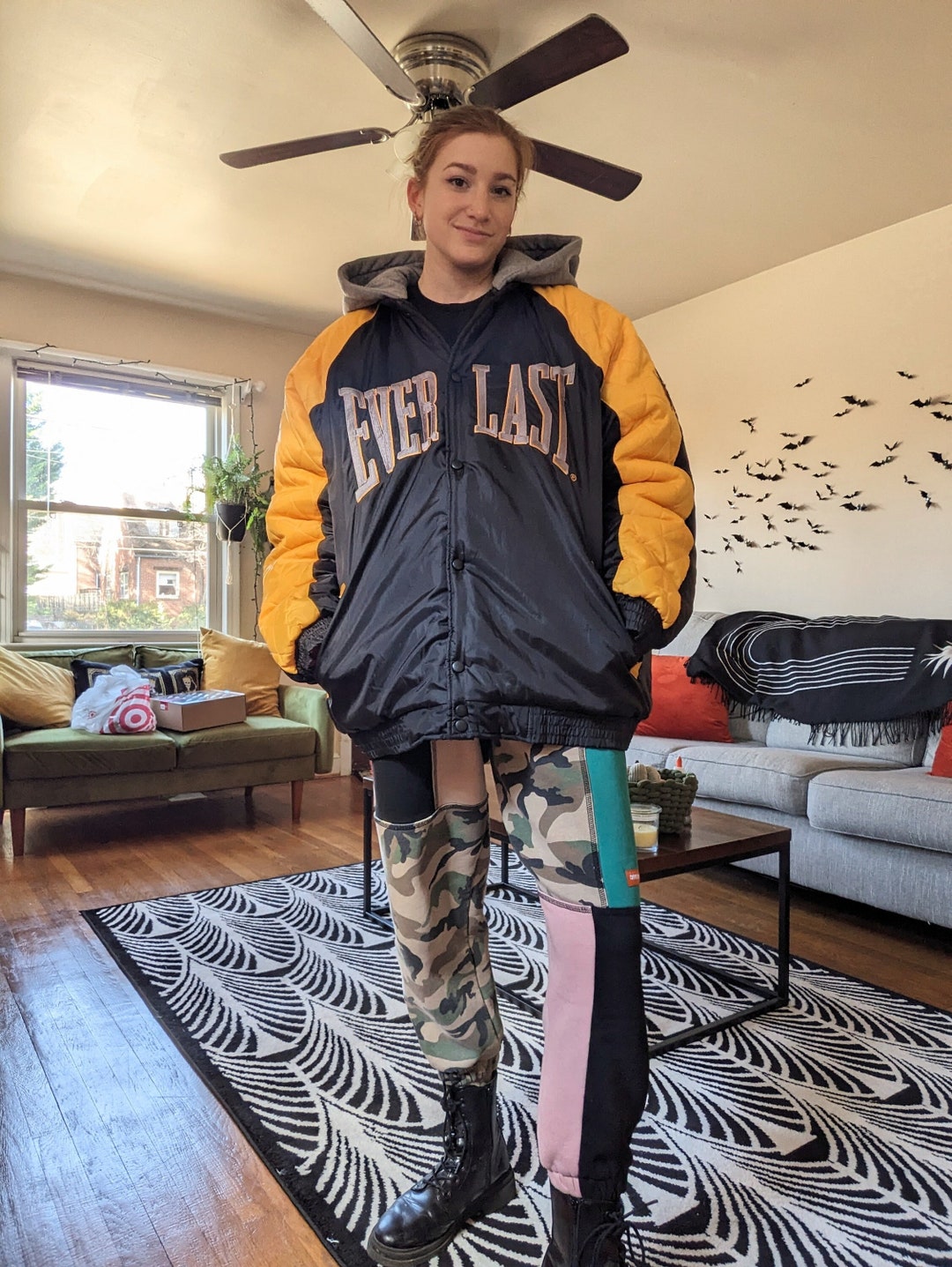 90s Everlast Puffer Coat - Etsy