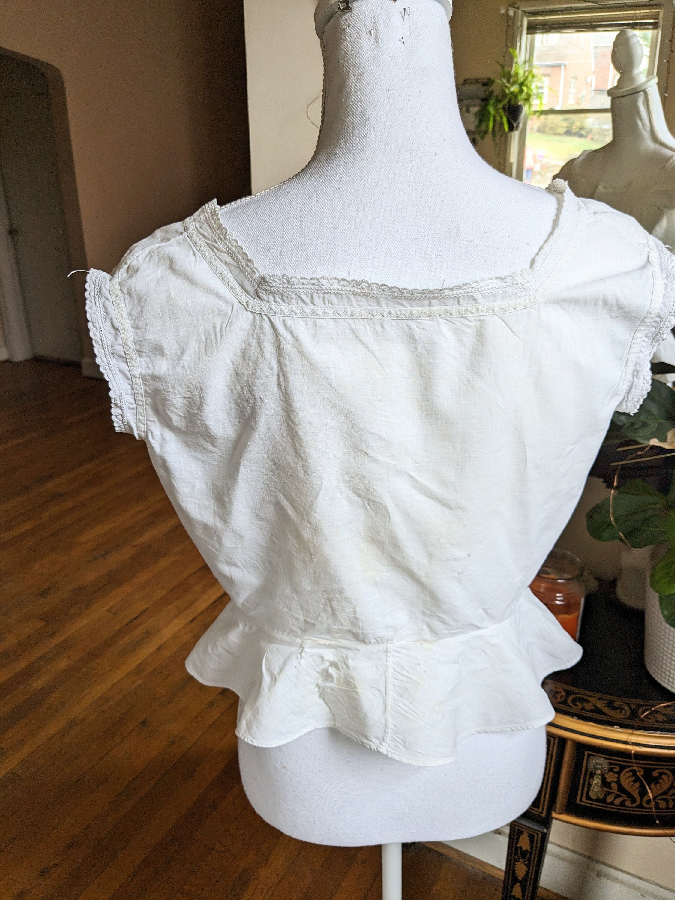 Victorian White Cotton Corset Cover - Etsy