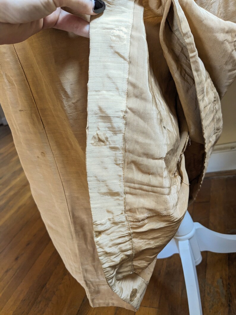 Edwardian Tan Silk Walking Suit - Etsy
