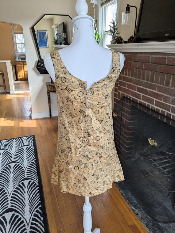 1960s Mary Quant's Ginger Group Paisley Drop Waist Mi… - Gem