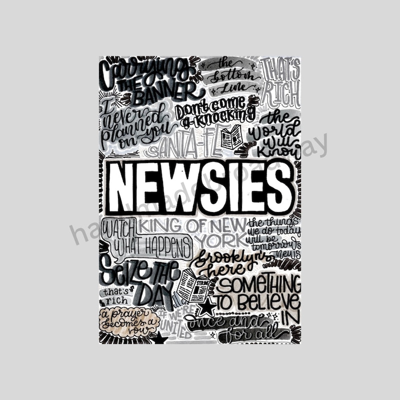 Newsies Poster - Etsy