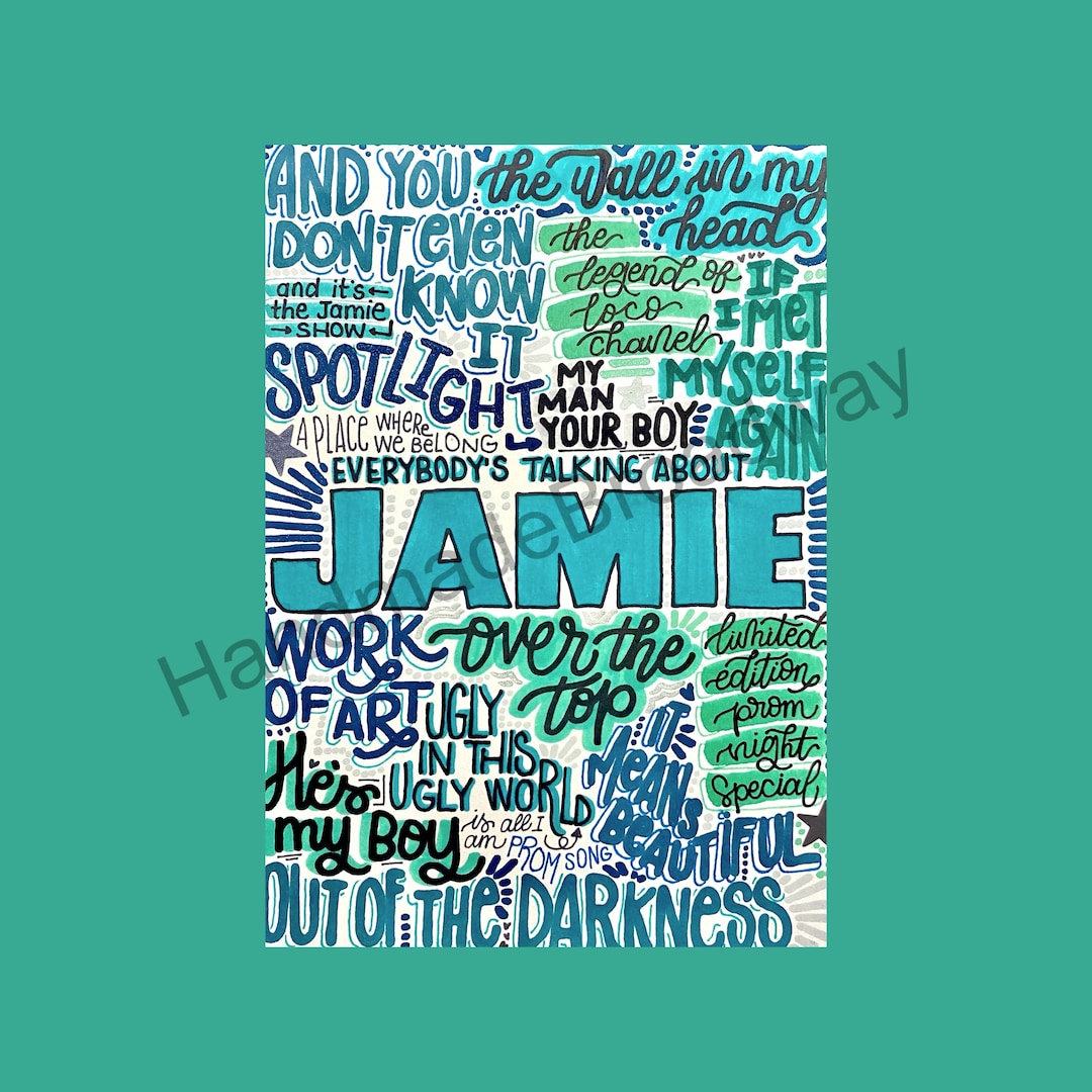 Jamie - Musical Theatre Poster, Broadway Wall Art, Theatre Lover Gift ...