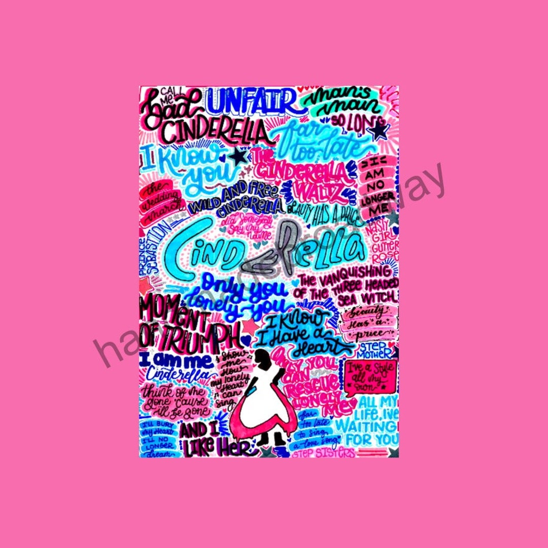 ALW Cinderella - Musical Theatre Poster, Broadway Wall Art, Theatre ...