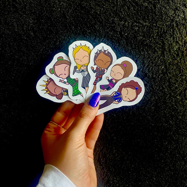 Six the Musical Stickers - Etsy