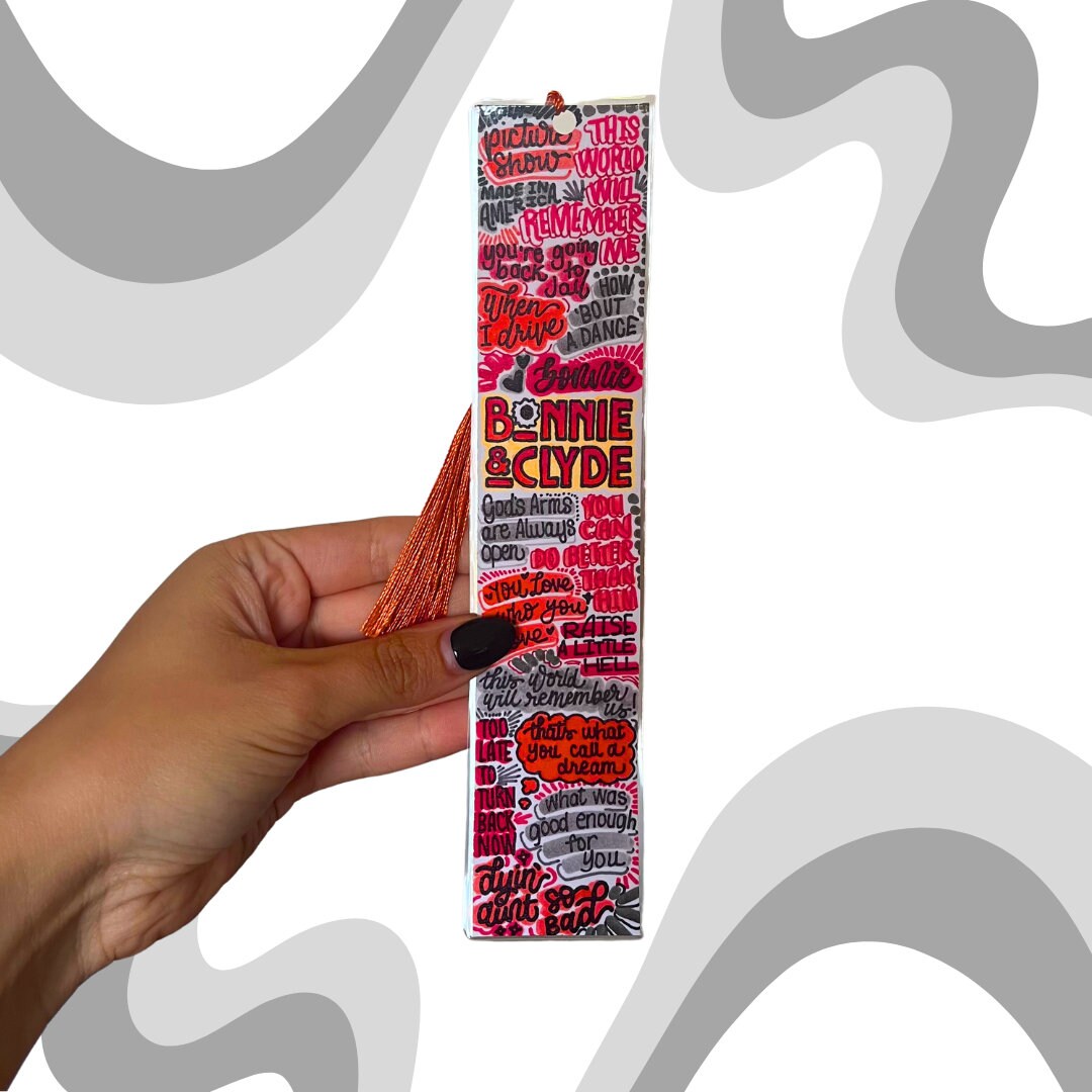 Bonnie & Clyde the Musical Inspired Hand Drawn Bookmarks - Etsy