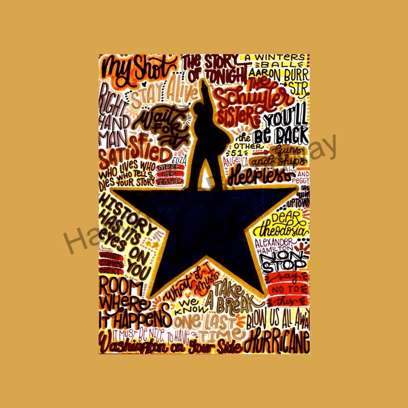 Hamilton Musical Poster - Etsy