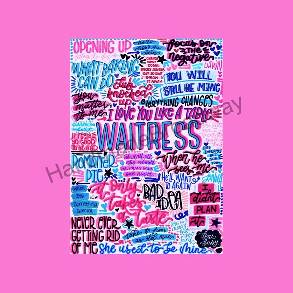 Waitress Musical - Etsy