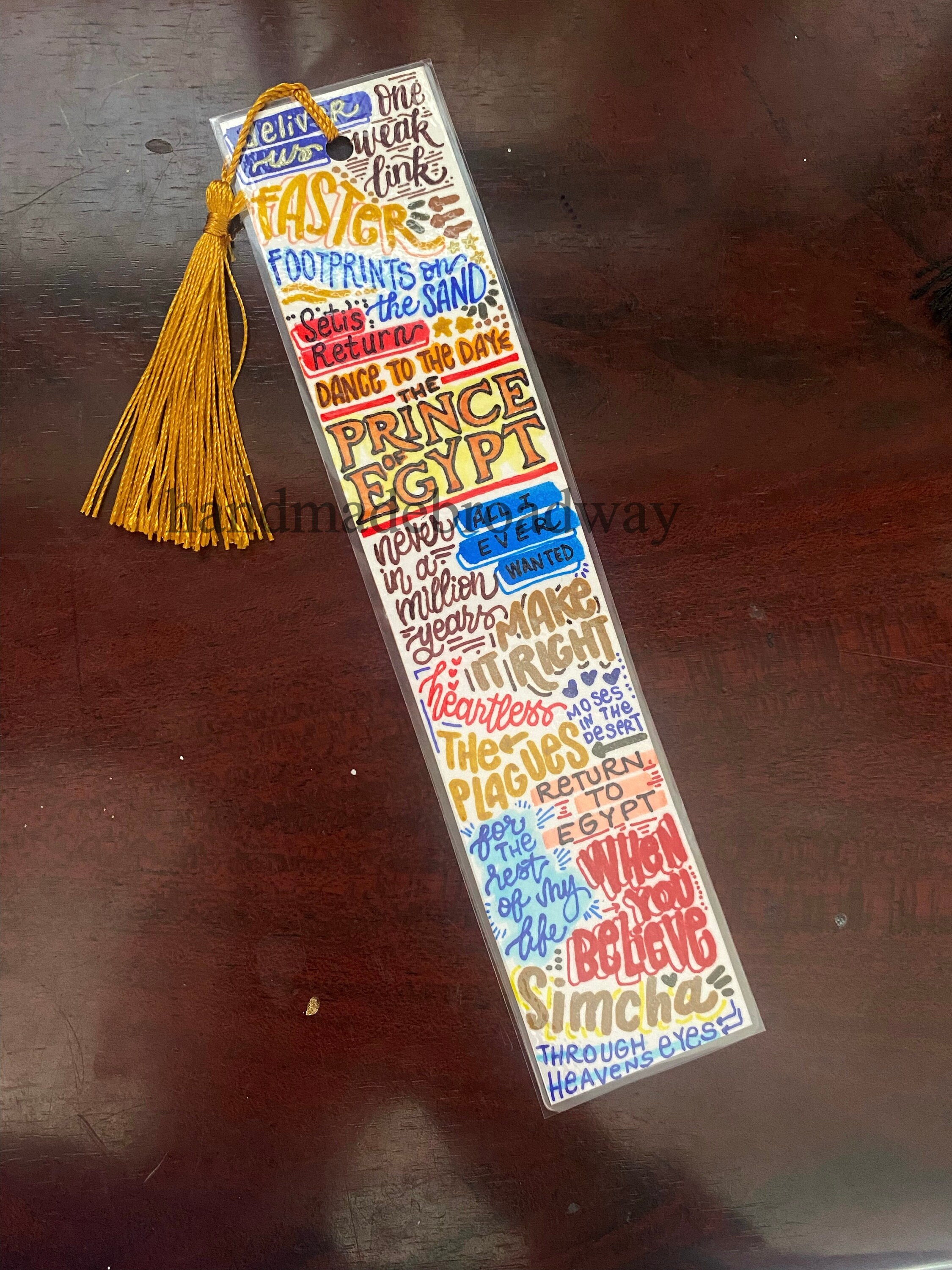 Musical Theatre Hand Drawn Bookmarks - Etsy UK