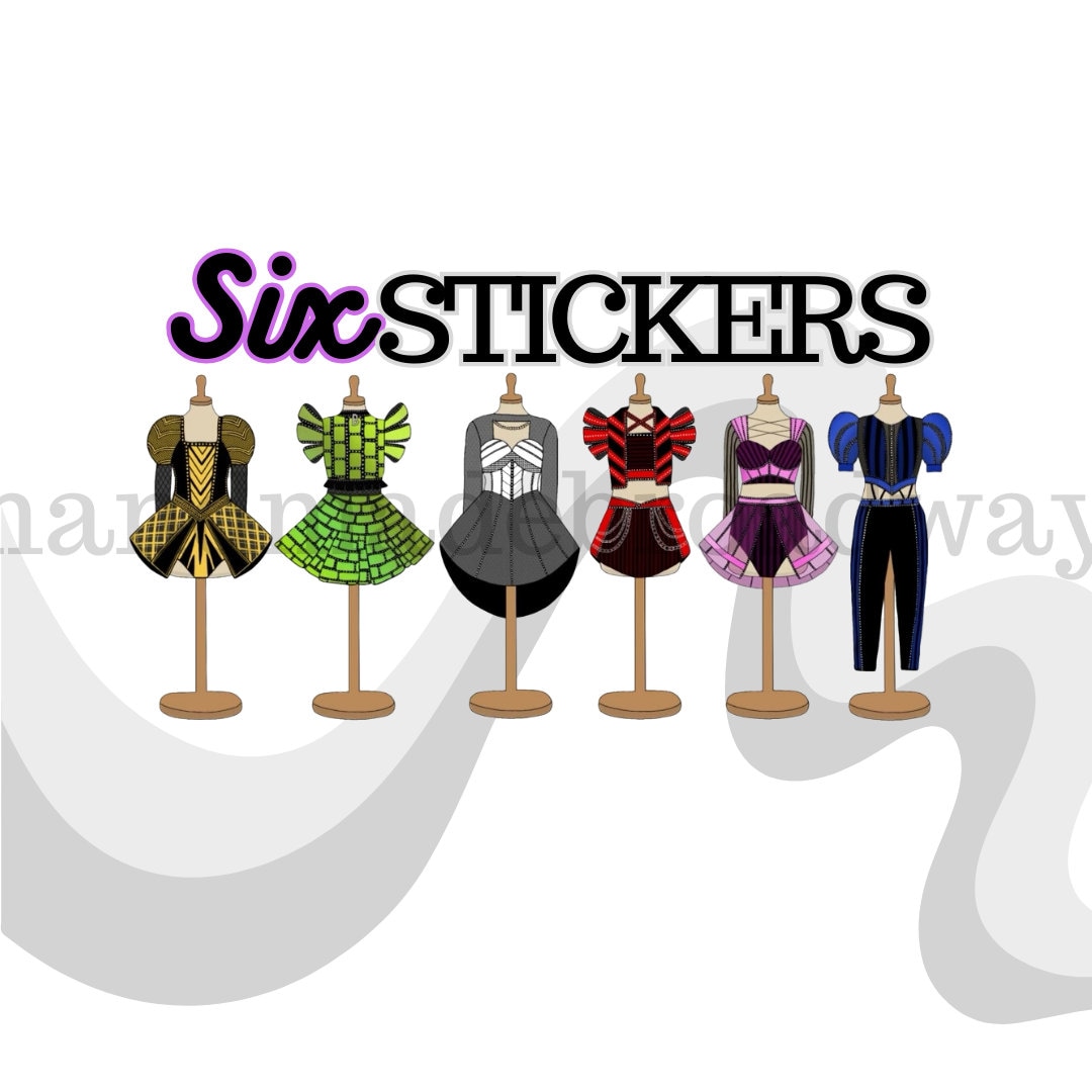 Six the Musical Various Designs - Musical Theatre Sticker, Theatre ...