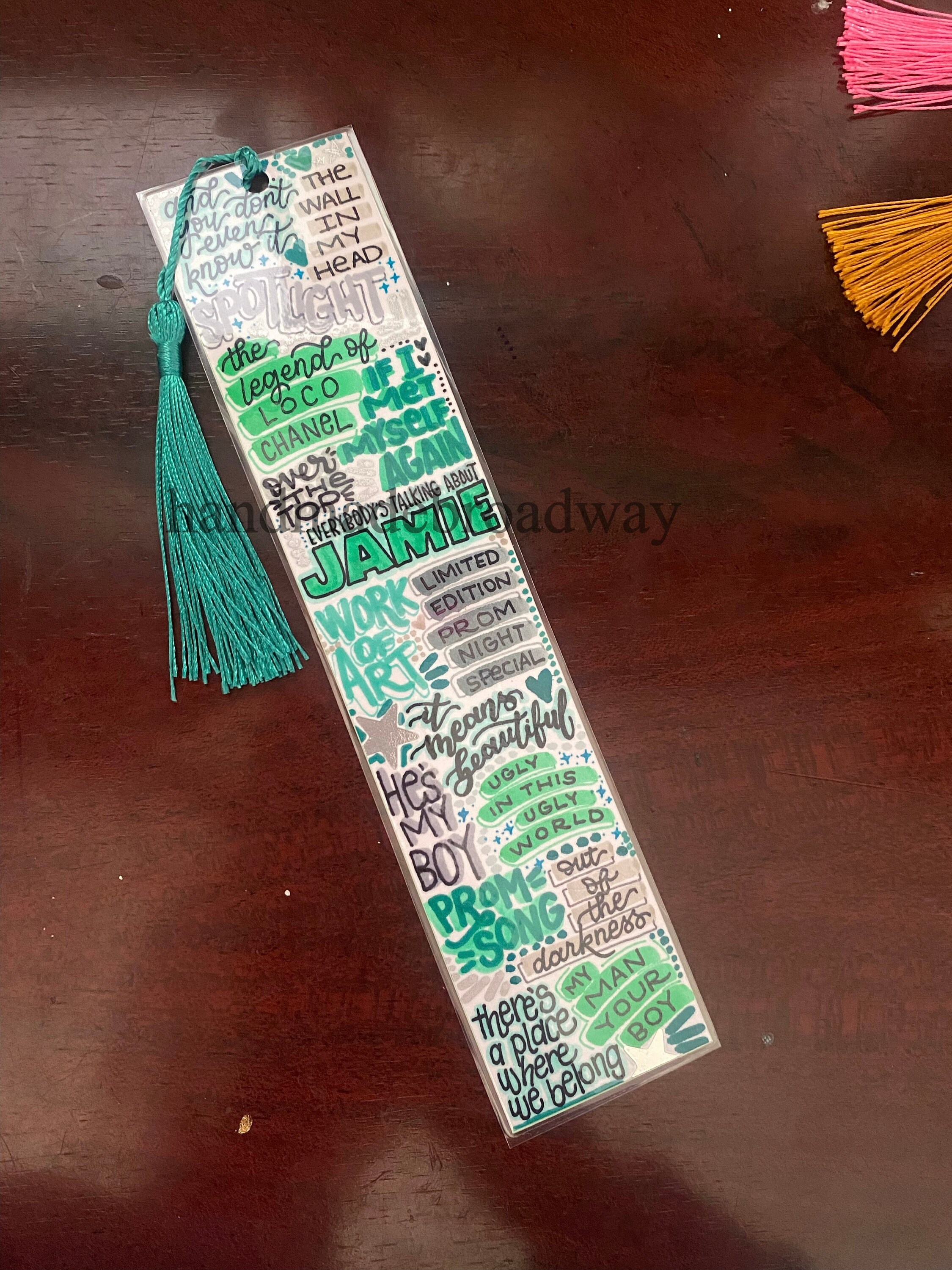 Musical Theatre Hand Drawn Bookmarks - Etsy UK