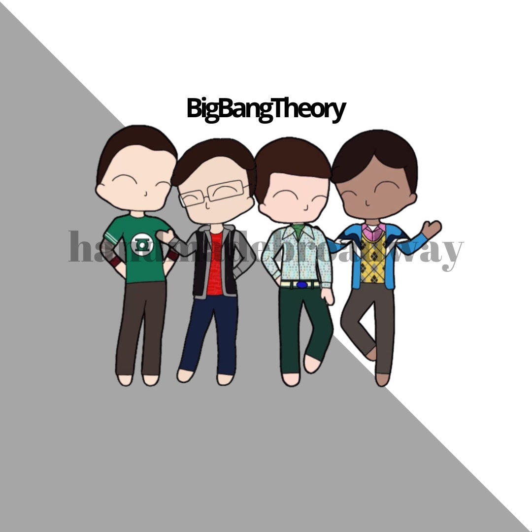 Big Bang Theory Themed Stickers - Sticker Lover Gift, TV Decor, Laptop ...