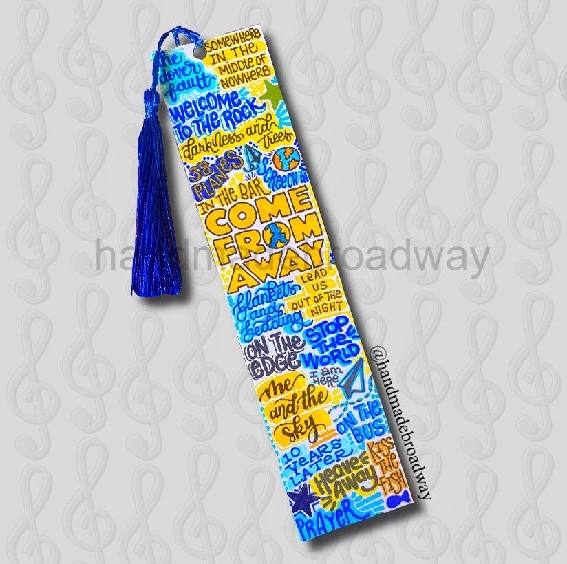 Musical Theatre Hand Drawn Bookmarks - Etsy UK