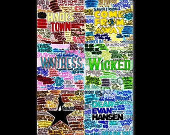 Musical Theatre Collage - Etsy