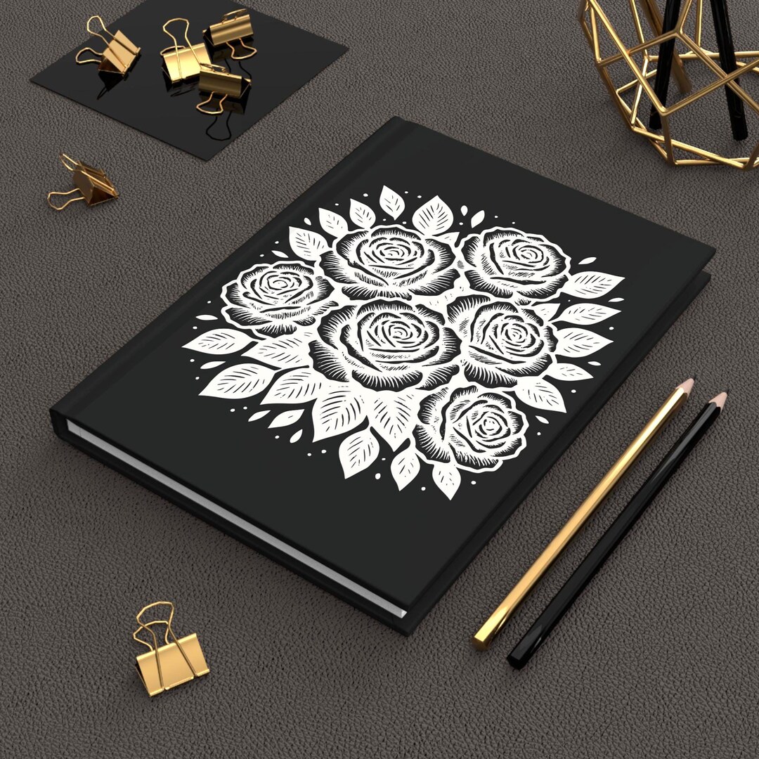 Vintage Black and White Rose Journal: Floral Prayer Diary - Etsy