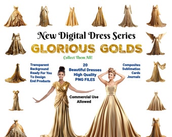 DRESSES for COMPOSITES, 20 PNG, Overlay, Composite, Designer Gown ...