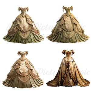 DIGITAL DRESSES 20 PNG Composites Victorian, Overlay, Composite ...