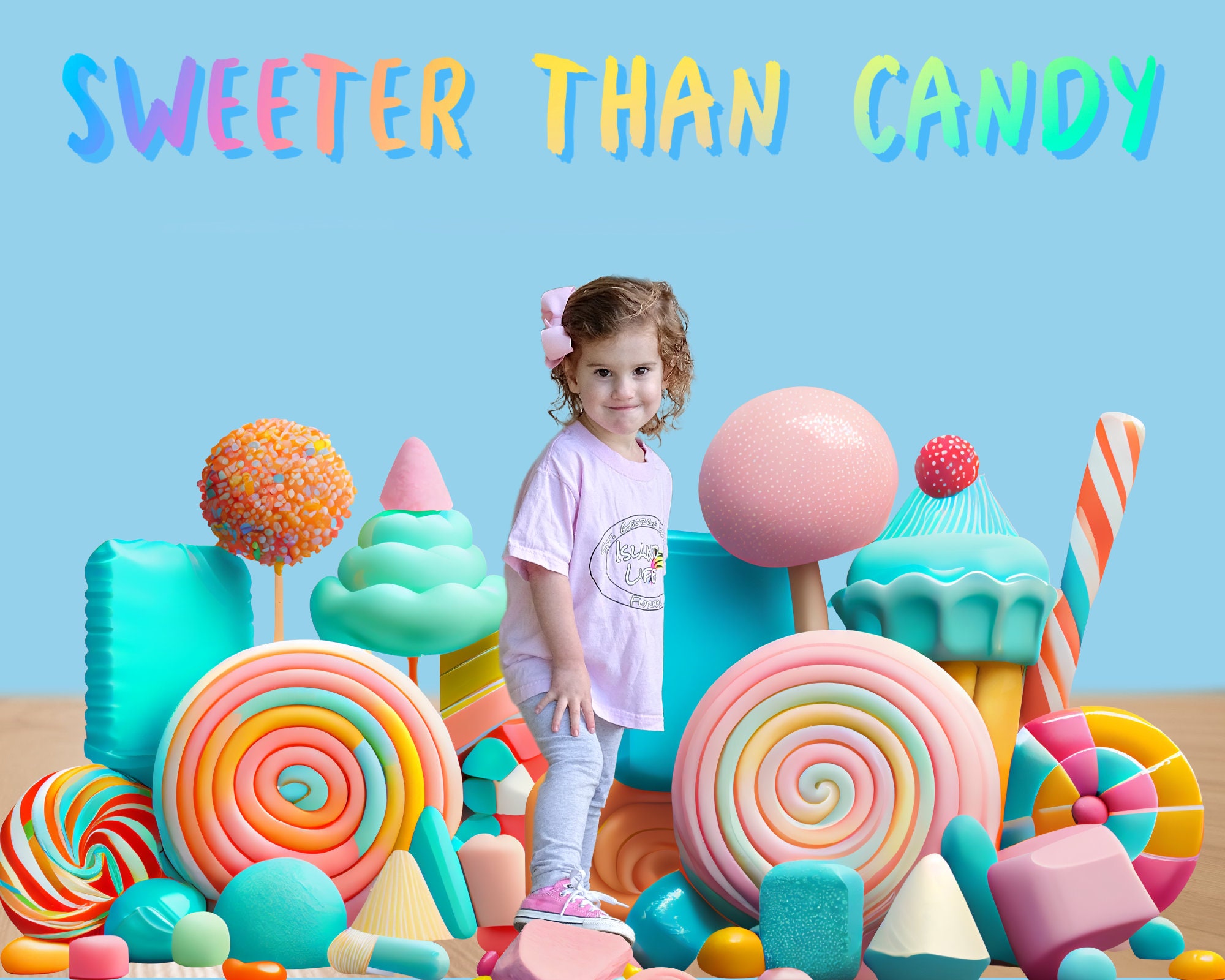 SWEETER THAN CANDY Background Backdrop Composite - Etsy