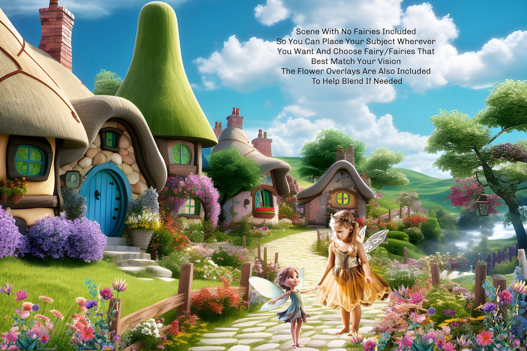 Fairytale Background for Composites, Digital Backdrop, Fairy, Fantasy ...