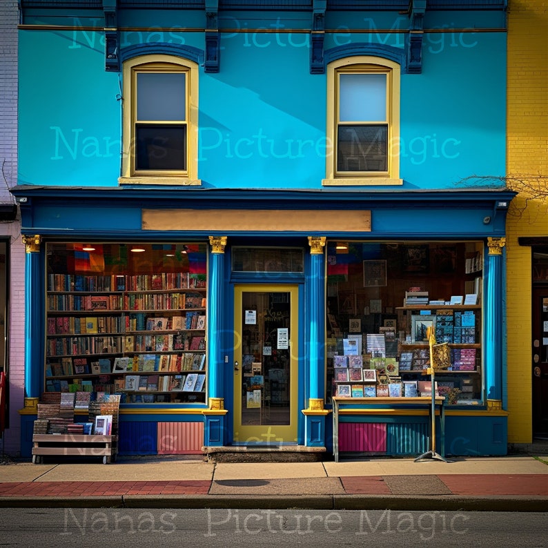8 BOOKSTORE BACKGROUNDS BACKDROPS Digital Download - Etsy