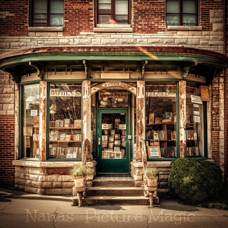 8 BOOKSTORE BACKGROUNDS BACKDROPS Digital Download - Etsy