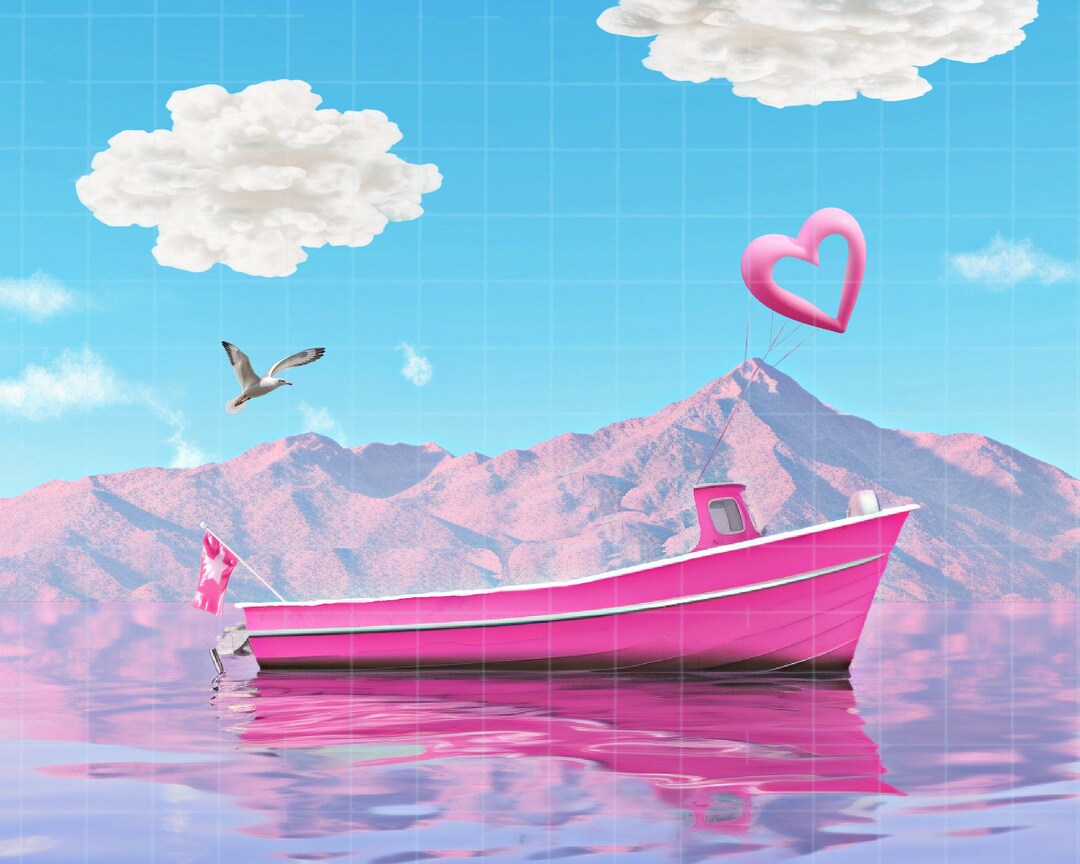 BARBIE BACKGROUND for COMPOSITES Based on Movie Boat Scene Photoshop ...