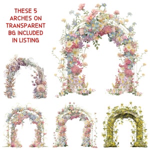 Set of 10 PNG ARCHES + Bonus - Template, Overlay, Composite, Digital ...