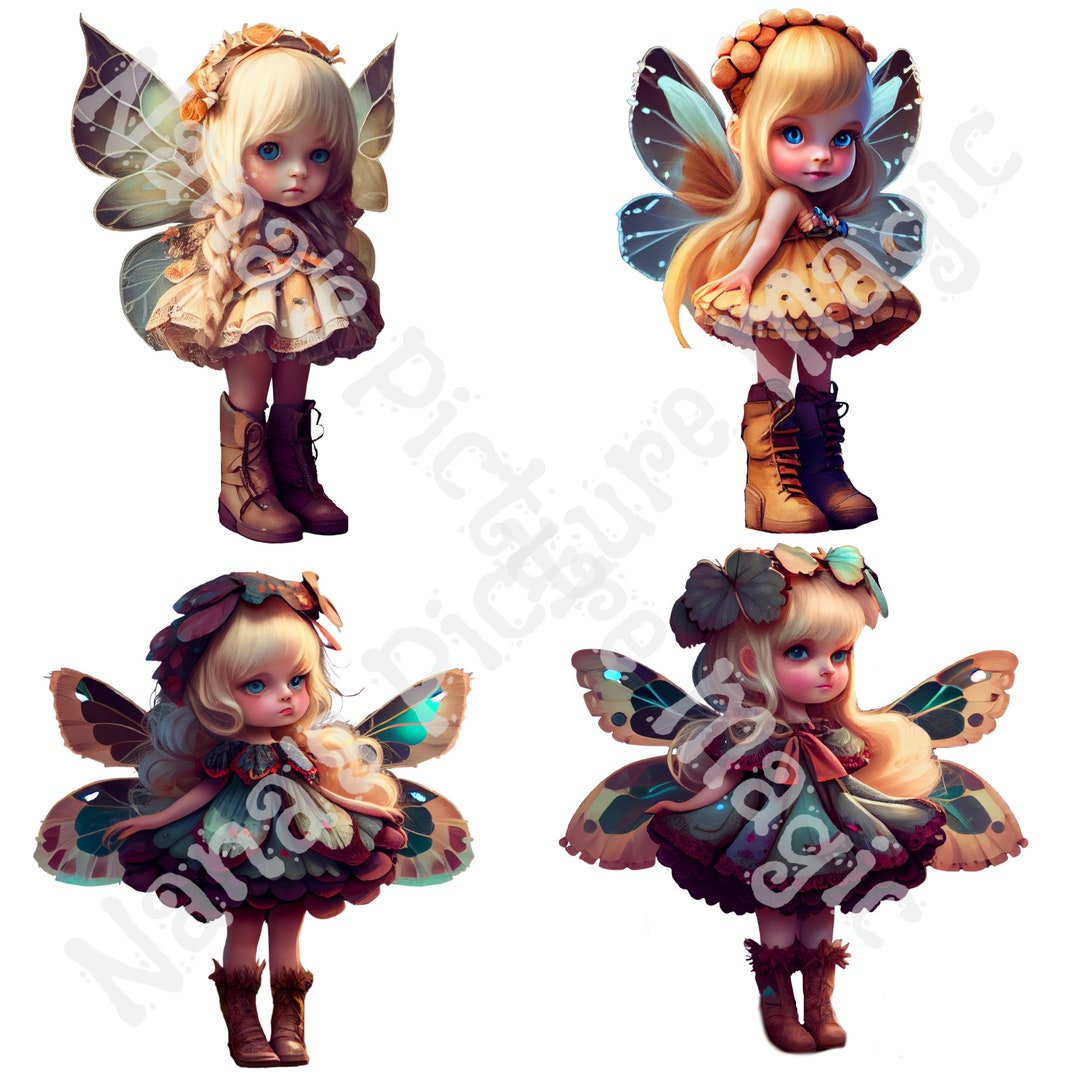20 PNG OVERLAY FAIRIES Blondes Bundle Sublimation - Etsy
