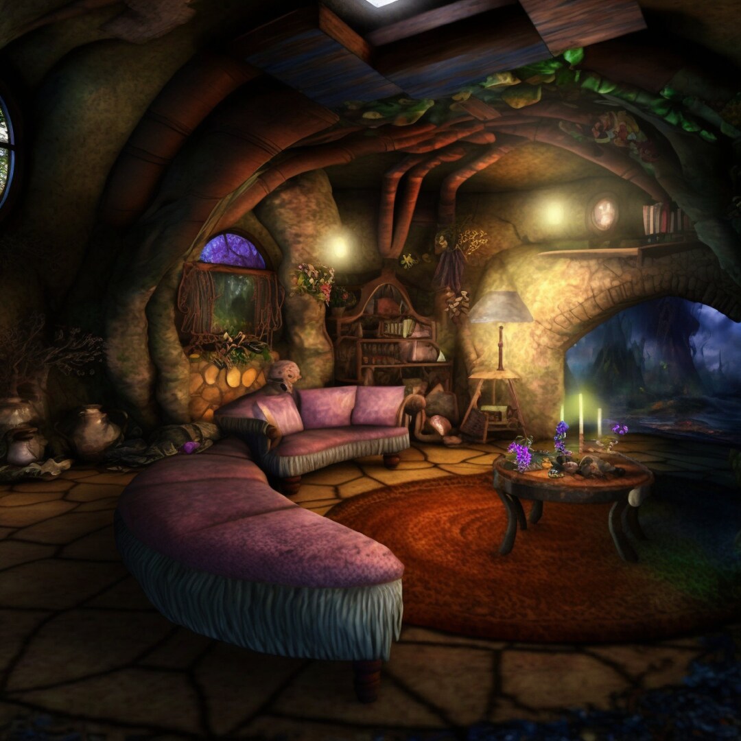 Fairy House Interior PNG: Magical Room Backgrounds (set of 20) - Etsy
