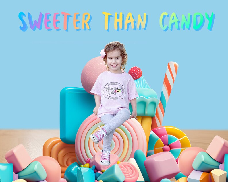 SWEETER THAN CANDY Background Backdrop Composite - Etsy