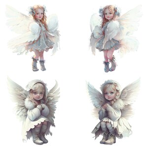 Snow Fairy / Angel Overlays HUGE CREATOR BUNDLE - 15 Fairies, 3 Fairy ...